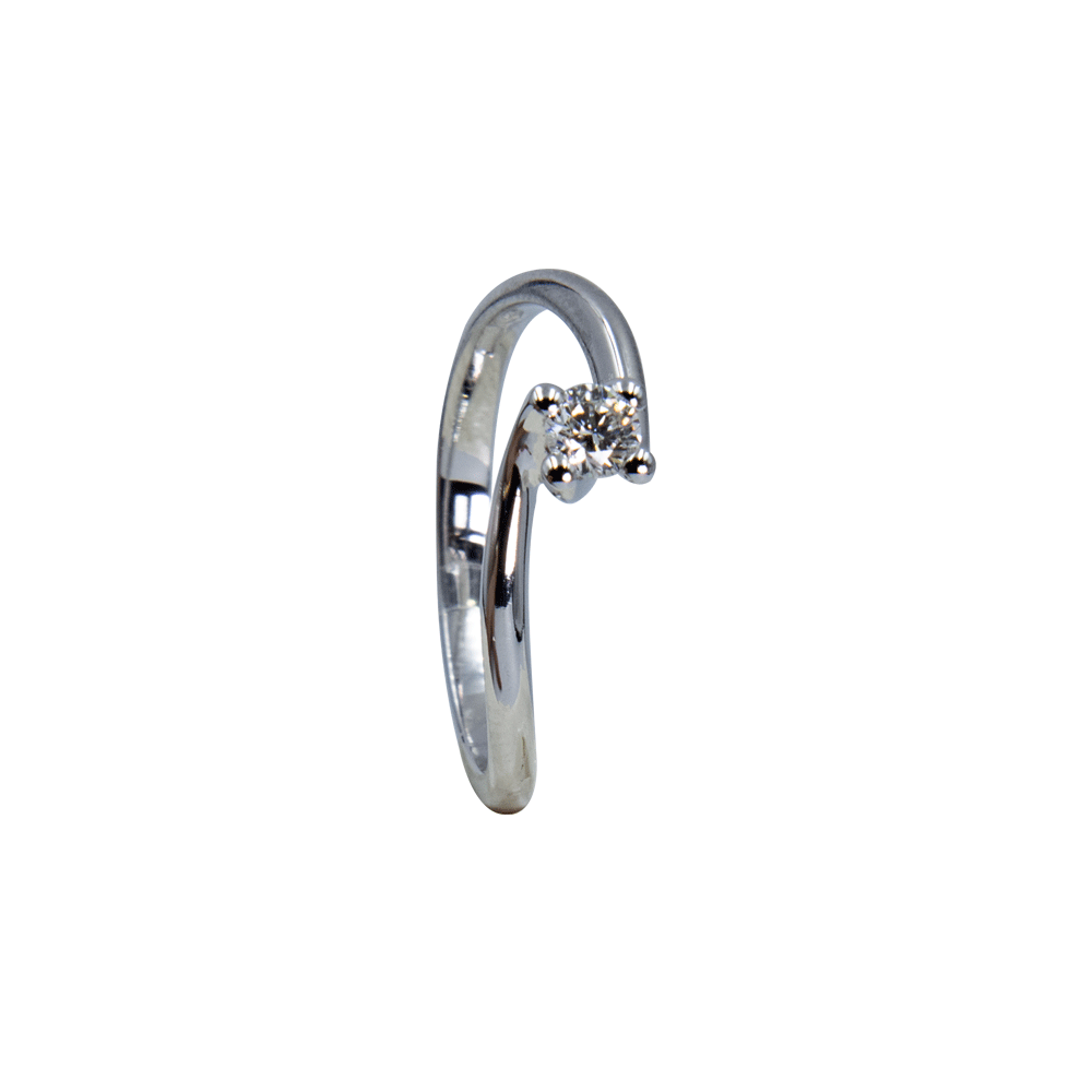 Anello solitario in oro 18kt - 0,19 ct misura 16 - Gioielleria Rapisardi