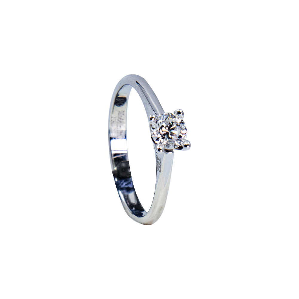 Anello solitario in oro 18kt - 0,35 ct misura 12 - Gioielleria Rapisardi
